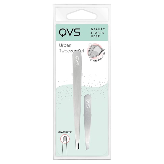 Qvs Slant Tip Tweezers - Tesco Groceries
