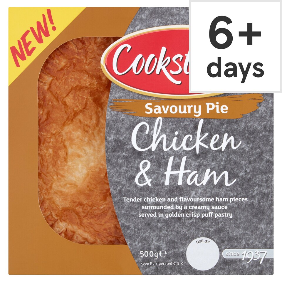 Cookstown Chicken & Ham Pie 500G - Tesco Groceries