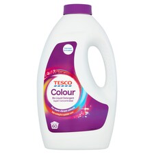Tesco Colour Liquid Detergent Super Concentrated 1.8L 60W - Tesco Groceries