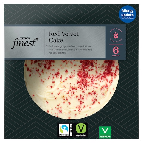 Tesco Finest Red Velvet Cake 405g - Tesco Groceries