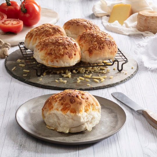 Tesco Cheese Topped Rolls 4 Pack - Tesco Groceries