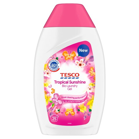 Tesco Tropical Sunshine Bio Laundry Gel 25 Washes 750ml - Tesco Groceries