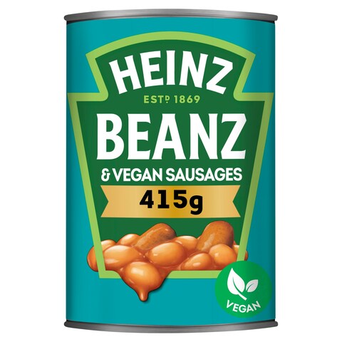 Heinz Plant-Based Baked Beanz & Vegan Sausages 415G - Tesco Groceries