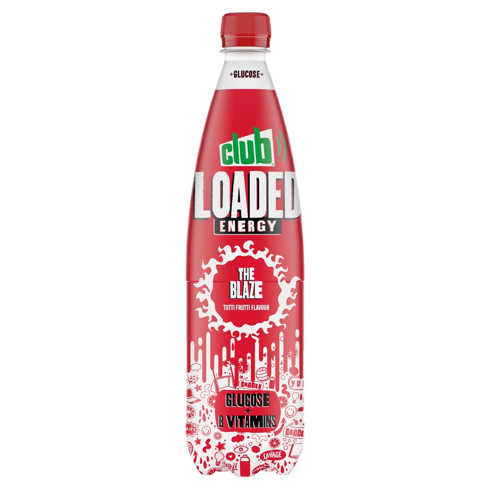 Club Loaded Energy The Blaze Frutti 850Ml - Tesco Groceries