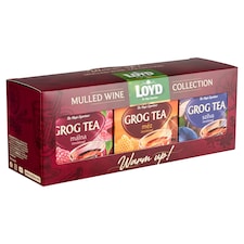Loyd Grog Tea with Raspberry, Honey and Plum Flavoring 3 x 30 g (90 g ...