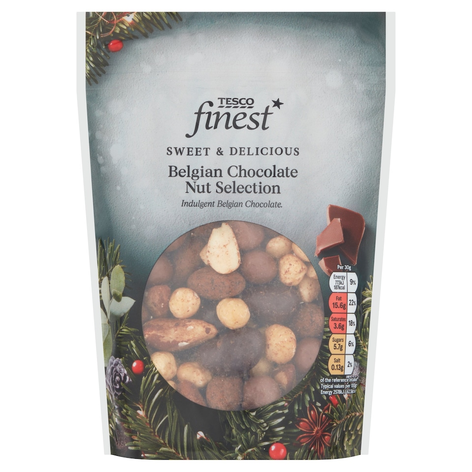 Tesco Finest Belgian Chocolate Nut Selection 225G - Tesco Groceries
