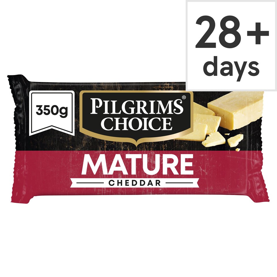 Pilgrims Choice Mature Cheddar Cheese 350 G - Tesco Groceries