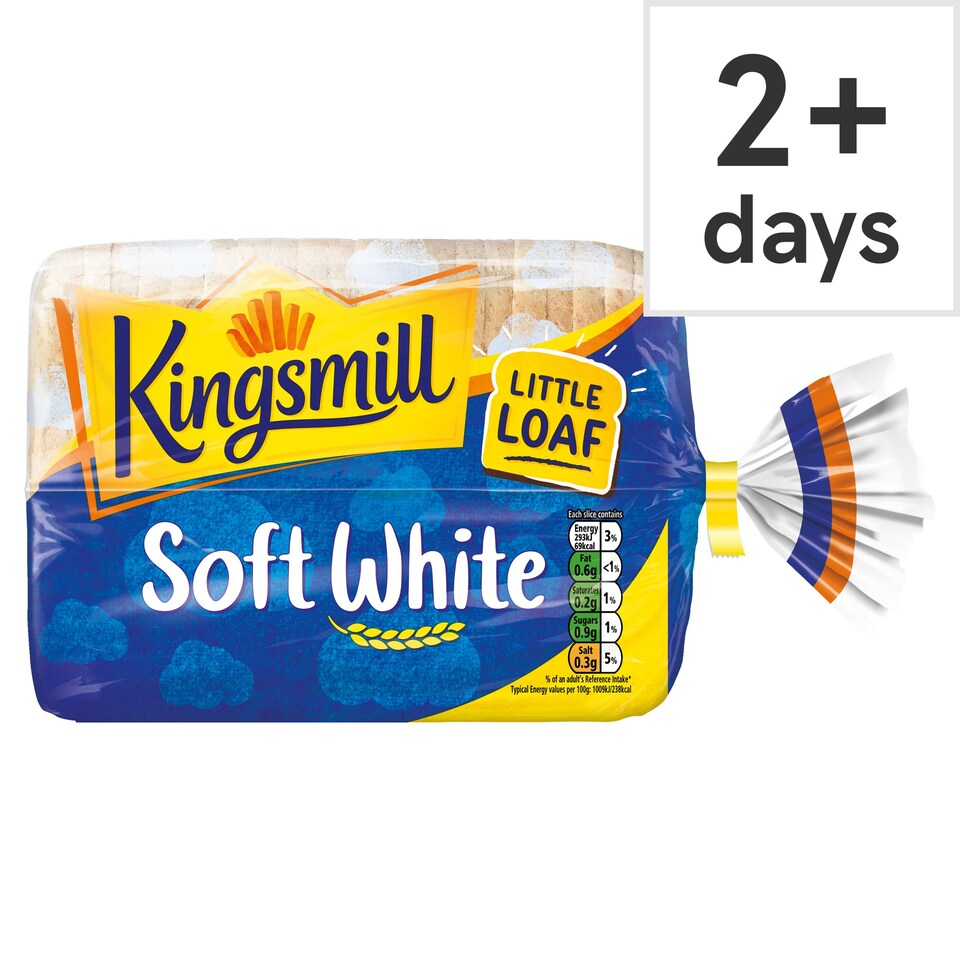 Kingsmill Small Soft White Bread 400G - Tesco Groceries