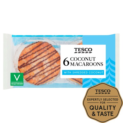 Tesco Coconut Macaroons 6 Pack - Tesco Groceries
