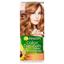 Garnier Color Naturals permanent hair color 7 .34 Natural copper, 60 ...