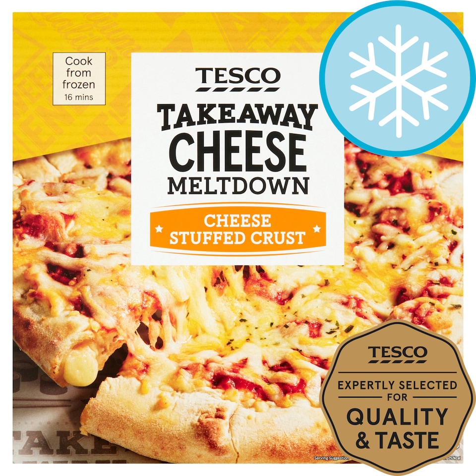 Tesco Stuffed Crust Cheese Pizza 431G - Tesco Groceries