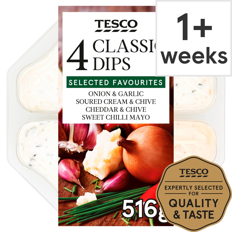 Tesco Classic Multipack Dips 516G - Tesco Groceries