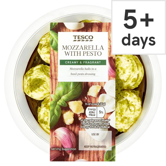Tesco Mozzarella With Pesto 125G - Tesco Groceries