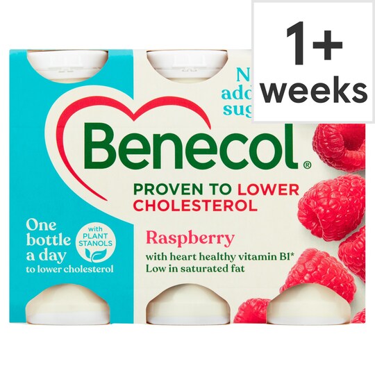 Benecol Yogurt Drink Raspberry 6X67.5G - Tesco Groceries