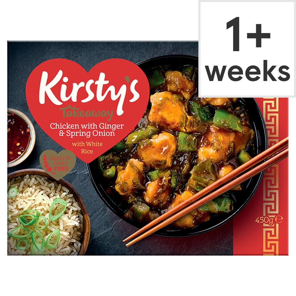 Kirsty's Takeaway Chicken Ginger Onion & White Rice 450G - Tesco Groceries