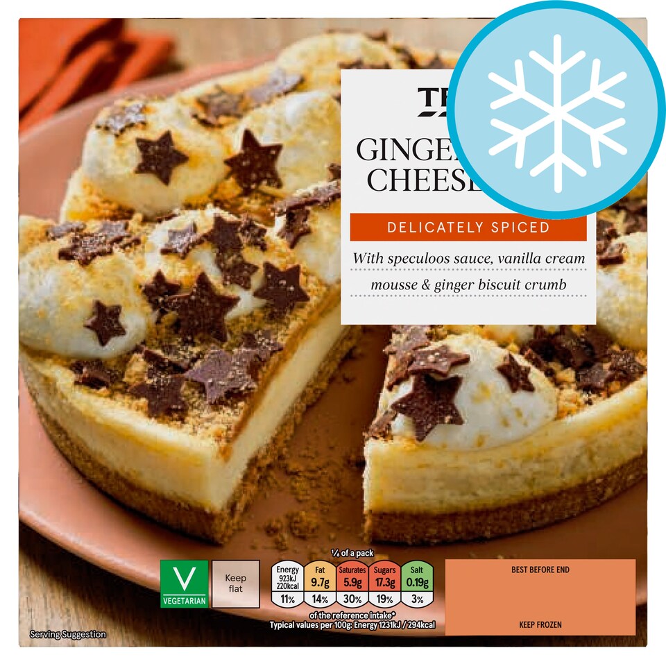 TESCO GINGERBREAD CHEESECAKE 450G - Tesco Groceries