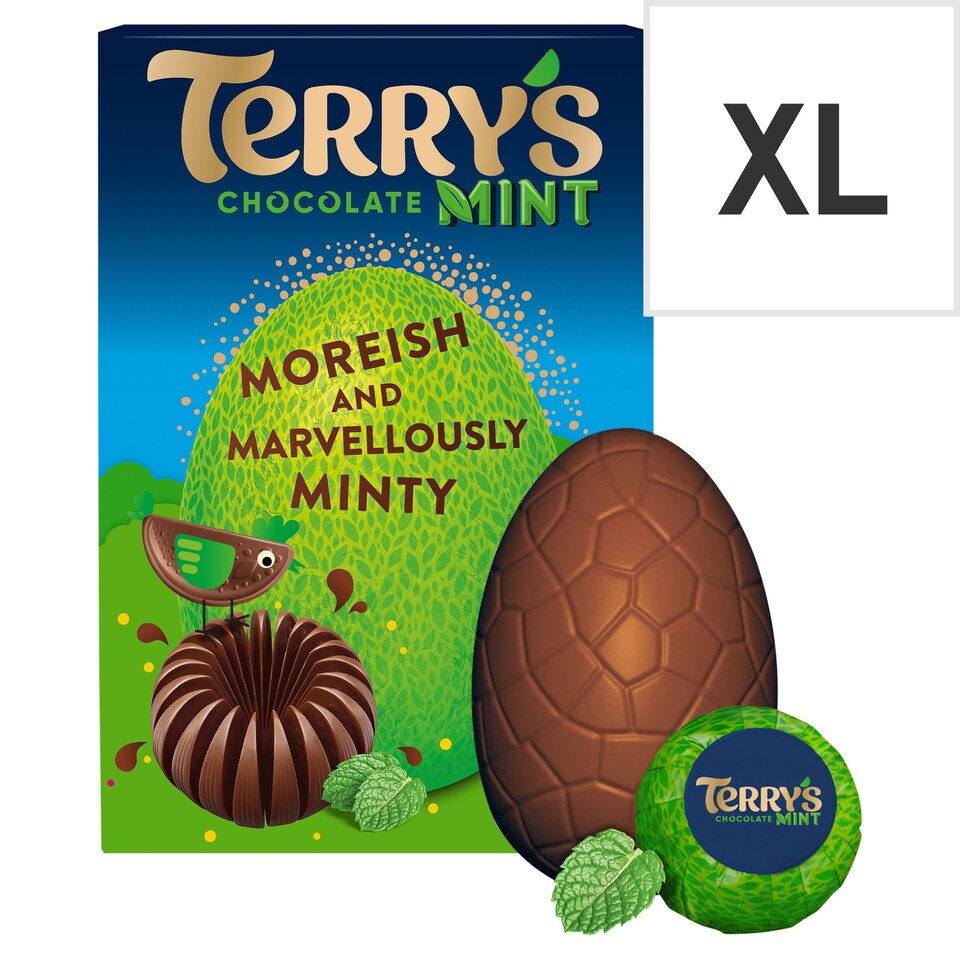 Terry's Chocolate Mint Easter Egg & Mint Ball 295g - Tesco Groceries