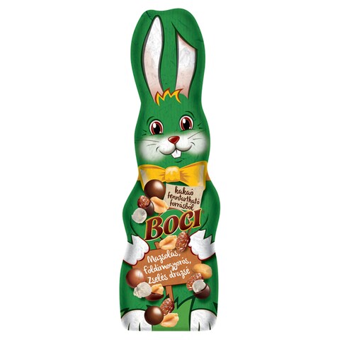 Boci Milk Chocolate Bunny with Raisins, Peanuts and Jelly Mixed ...