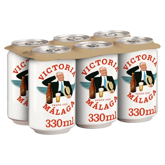 Victoria Malaga Beer 6X330ml - Tesco Groceries