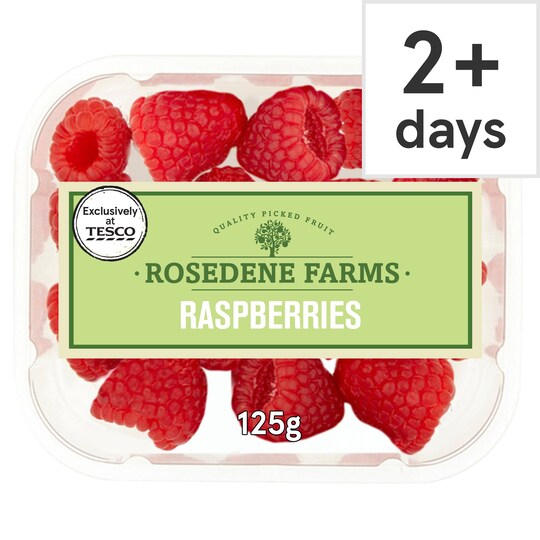 Rosedene Farms Raspberries 125G - Tesco Groceries