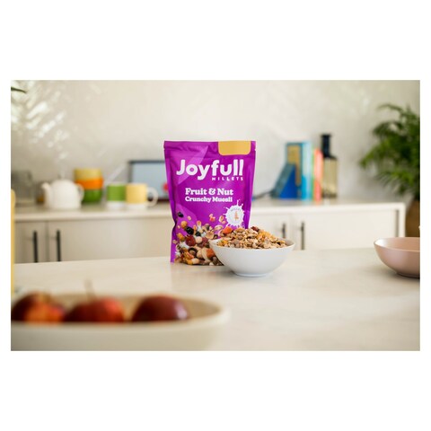 Joyfull Millets Fruit & Nut Crunchy Muesli 450g - Tesco Groceries