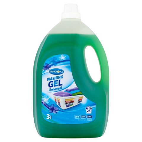 Springforce Universal Washing Gel 25 Washes 3 l - Tesco Groceries