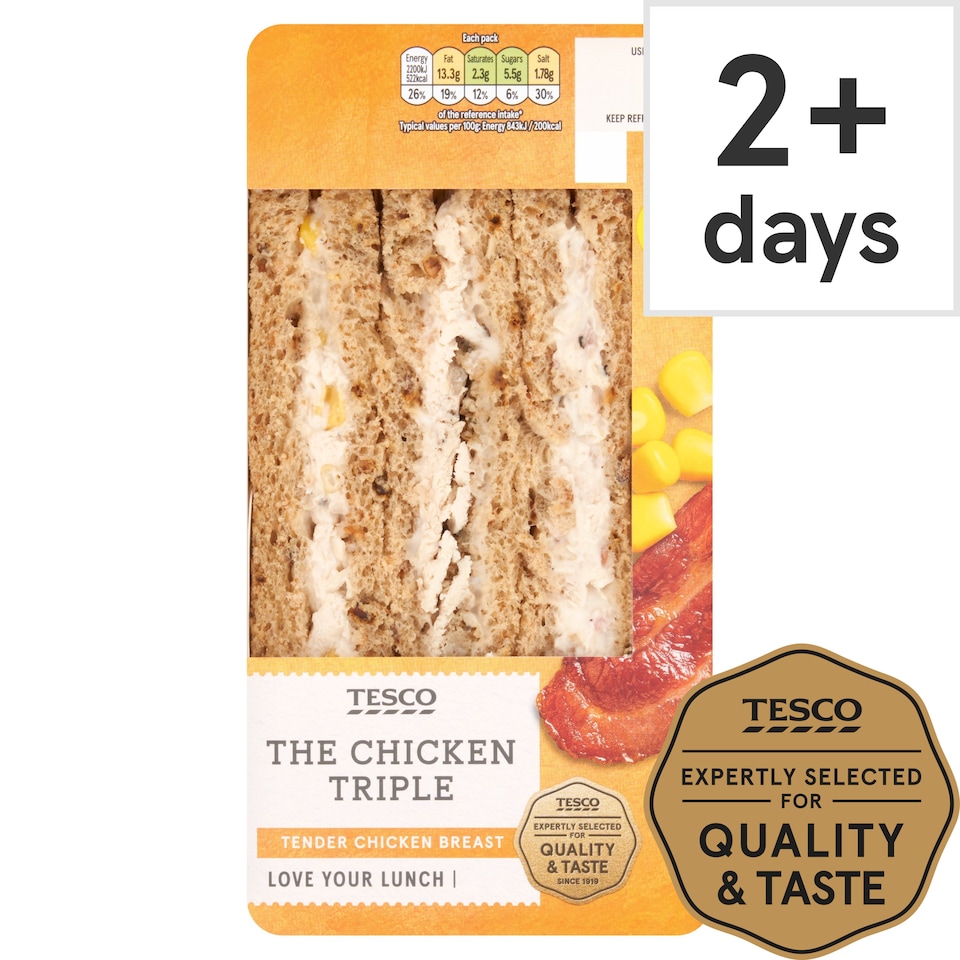 Tesco Chicken Triple Sandwich - Tesco Groceries