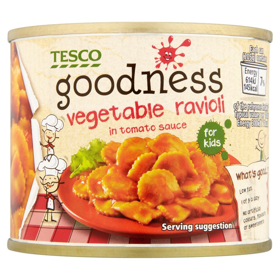 Tesco Goodness Vegetable Ravioli 205G - Tesco Groceries