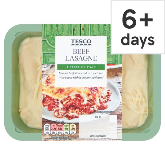 Tesco Beef Lasagne 400G - Tesco Groceries