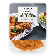 Tesco Breaded Chicken Mini Fillets 305G - Tesco Groceries