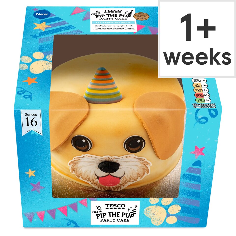 Tesco Pip The Pup Party Cake - Tesco Groceries