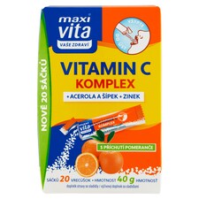 Maxi Vita Vitamin C komplex 20 vrecúšok 40 g - Tesco Groceries