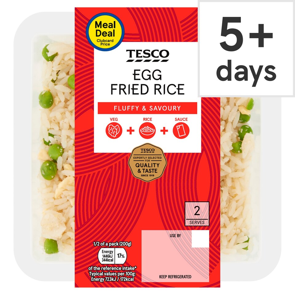 Tesco Egg Fried Rice 400g. - Tesco Groceries