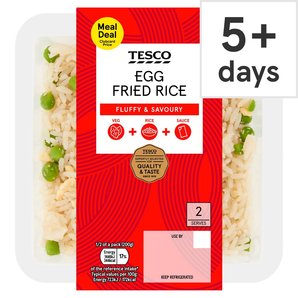 Tesco Egg Fried Rice 400g. - Tesco Groceries