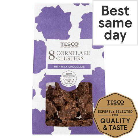 Tesco 8 Cornflake Clusters - Tesco Groceries