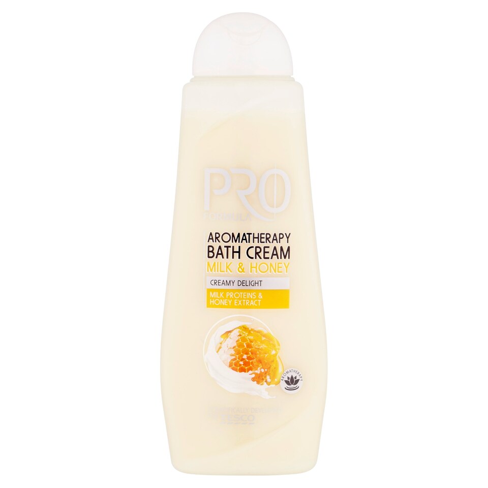Tesco Pro Formula Aromatherapy Milk & Honey Bath Cream 750 ml - Tesco ...