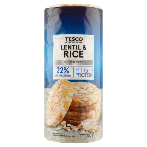 Tesco Lentil & Rice Puff Cakes 130 g - Tesco Groceries
