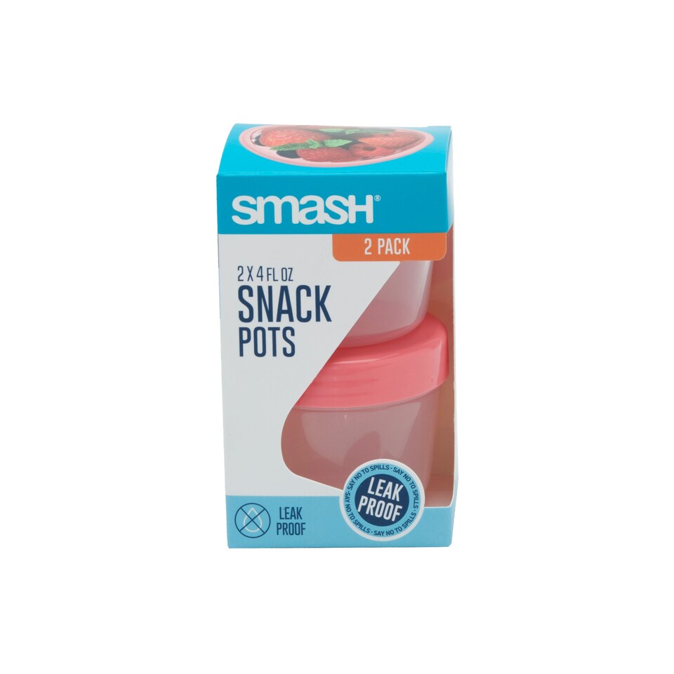 Smash Pink Snack Pots 2 Pack - Tesco Groceries