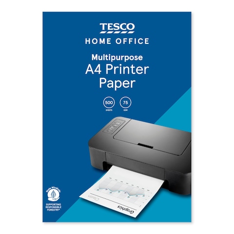 Tesco Multipurpose Paper 75Gsm 500 Sheets - Tesco Groceries
