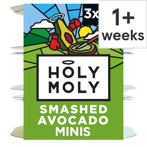 Holy Moly Smashed Avocado 3 x 57g - Tesco Groceries