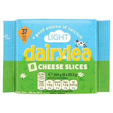 Dairylea Light Cheese Slices 8 Pack 164G - Tesco Groceries