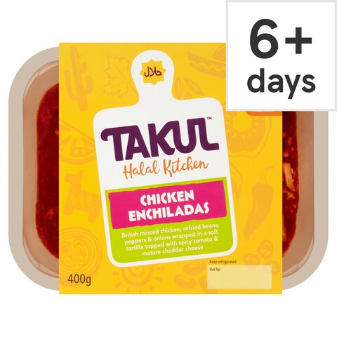 Takul Halal Kitchen Chicken Enchiladas 400G - Tesco Groceries