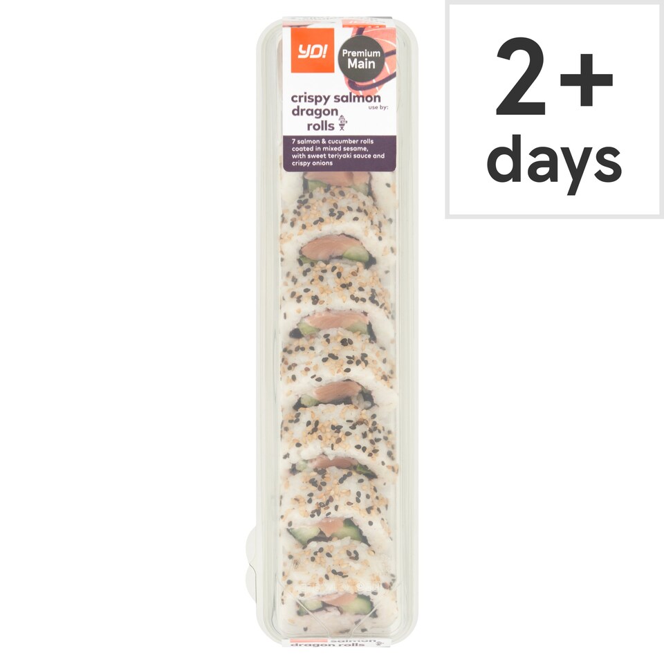 YO! Crispy salmon dragon rolls 196g - Tesco Groceries