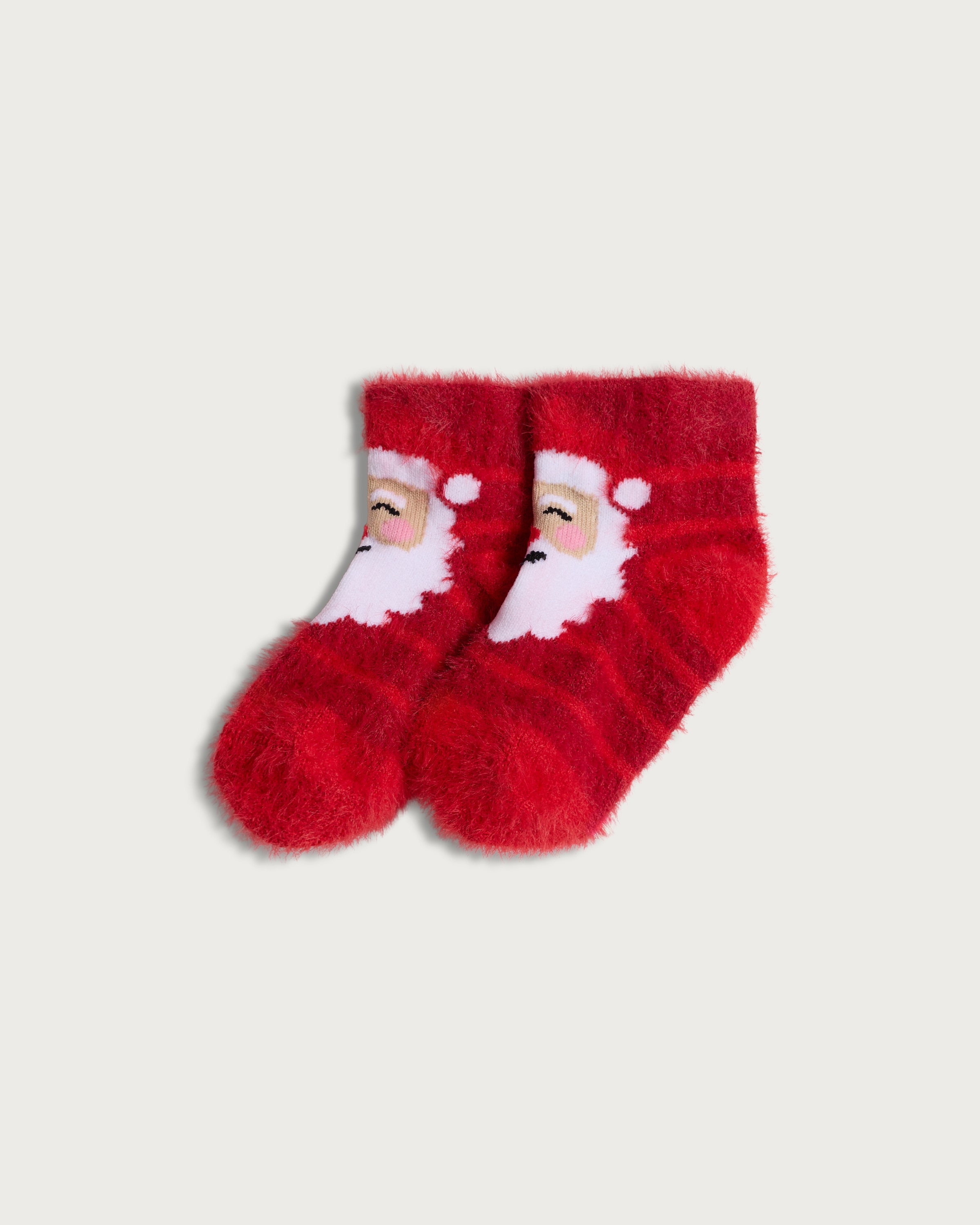 F&F Baby Fluffy Print Cosy Socks in Multi - Tesco Groceries