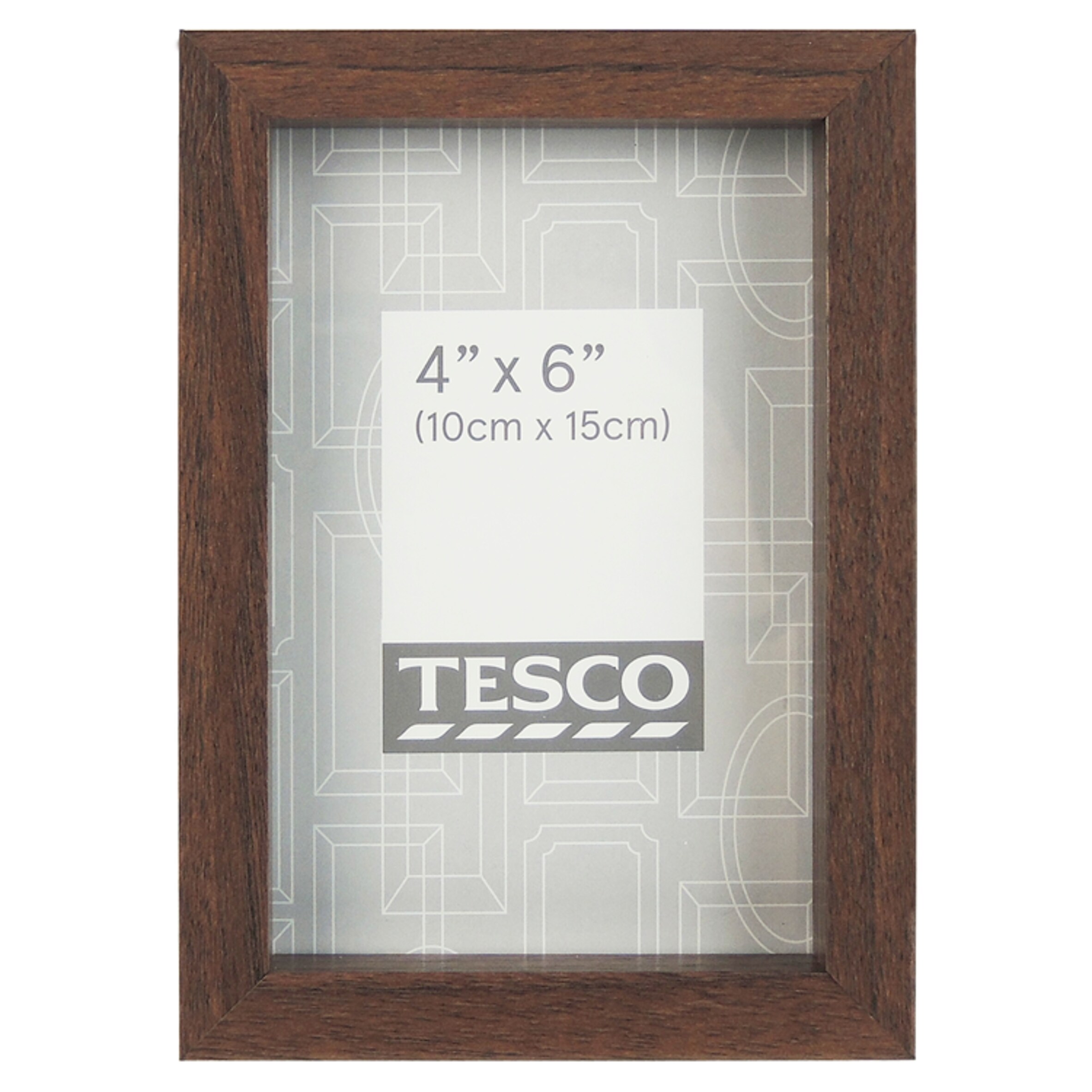 Tesco Photo Frame 4X6 Walnut - Tesco Groceries