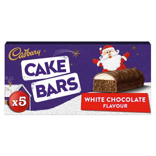 Cadbury Christmas Snow Cake Bar 5 Pack - Tesco Groceries