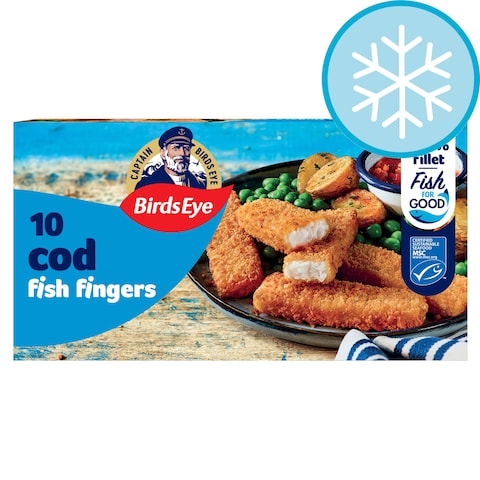 Birds Eye Cod Fish Fingers 10 Pack 280G - Tesco Groceries