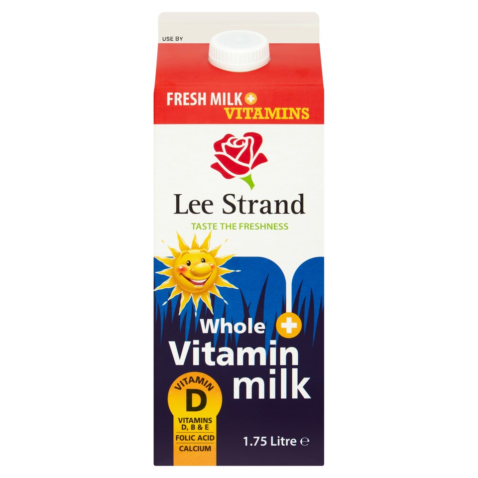 Lee Strand Whole Vitamin Milk 1.75Litre - Tesco Groceries