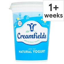 Creamfields Low Fat Natural Yogurt 500G - Tesco Groceries