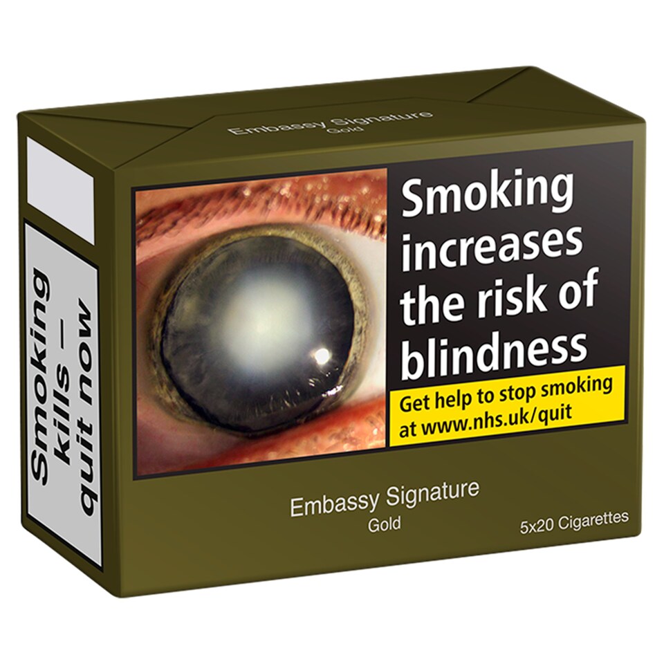 Embassy Signature Gold 100 Pack - Tesco Groceries